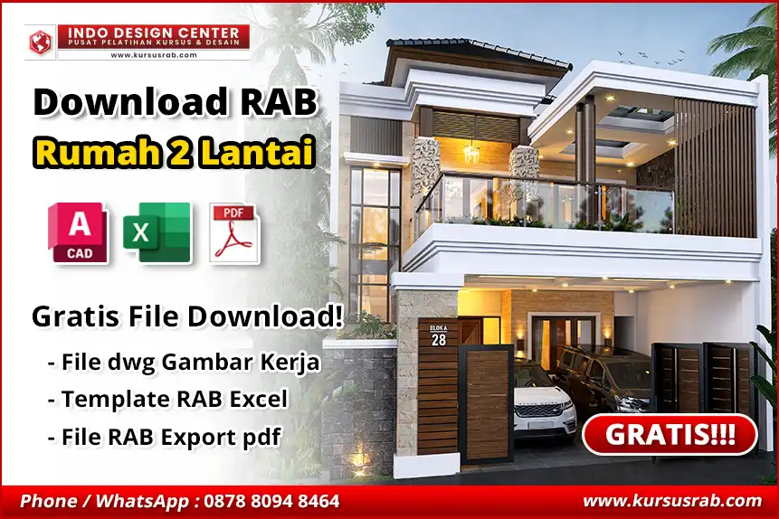 Download File RAB Rumah 2 Lantai Gratis 04 - Kursus RAB Bangunan | Indo ...